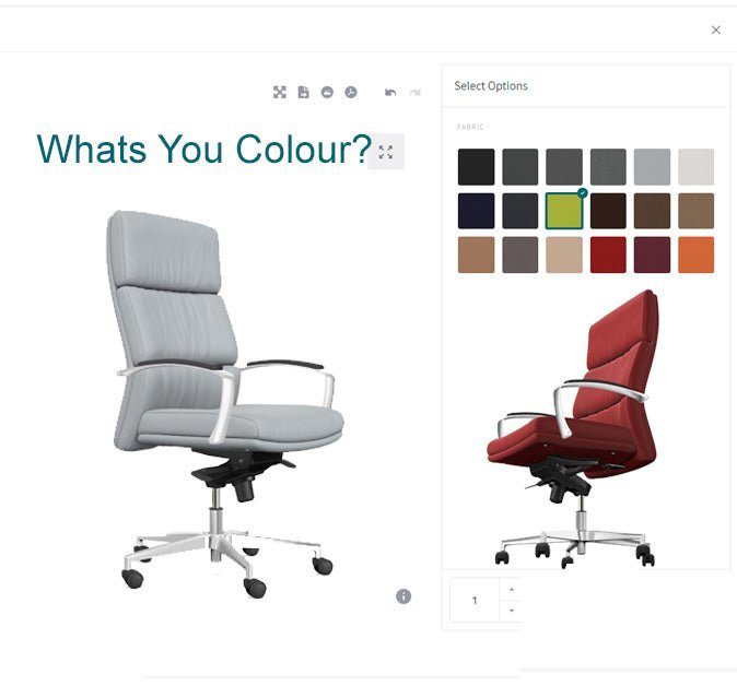 Configurable custom Chairs with AR and 360° View – THATSMYOFFICE