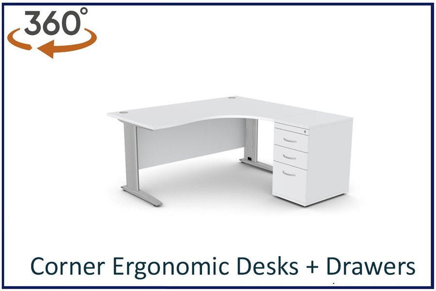 Office Trio Cluster Desk POD 120degree Switch Trio O-Frame – THATSMYOFFICE