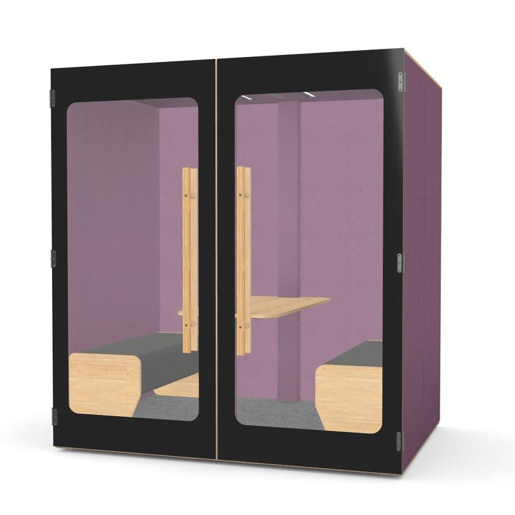 4 Person Meeting POD Hide H4 Booth Acoustic POD Room – THATSMYOFFICE