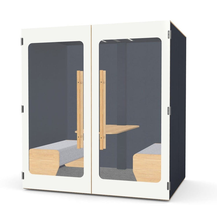4 Person Meeting POD Hide H4 Booth Acoustic POD Room – THATSMYOFFICE