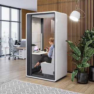 Hush Hybrid Acoustic POD Room 1 Person Phone Booth Style – THATSMYOFFICE