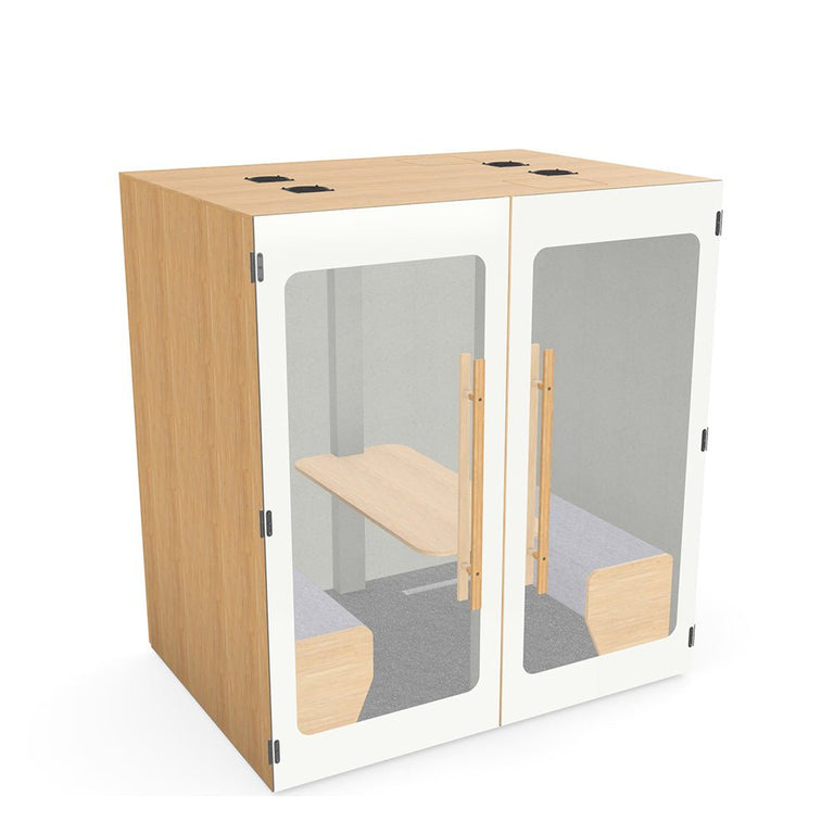 4 Person Meeting POD Hide H4 Booth Acoustic POD Room – THATSMYOFFICE