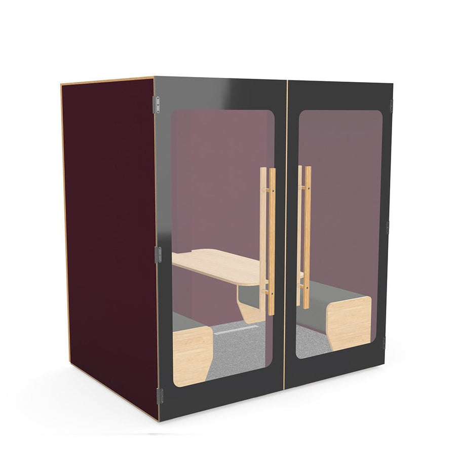 4 Person Meeting POD Hide H4 Booth Acoustic POD Room – THATSMYOFFICE