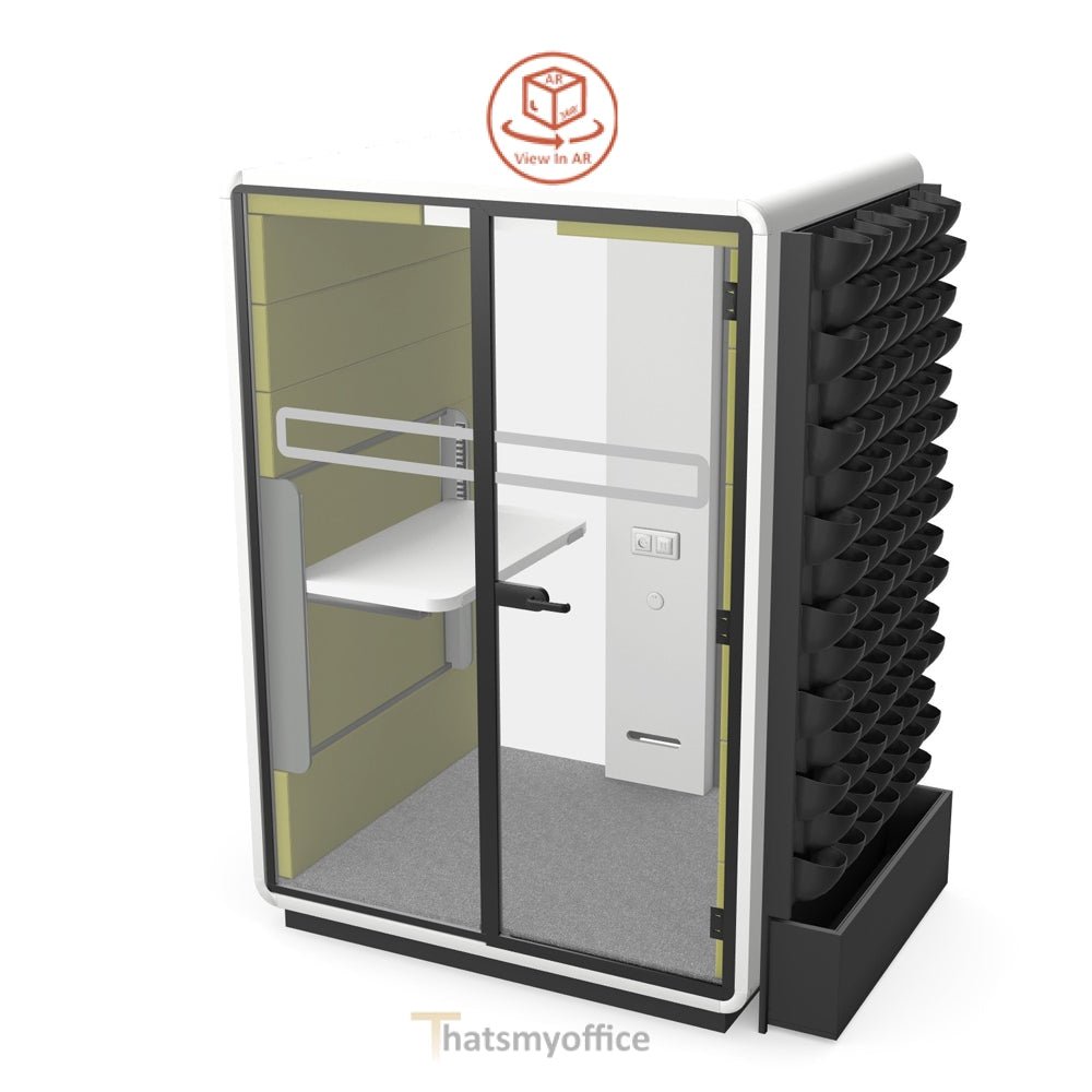 Hush Sit Stand Acoustic POD 1 Person Sit Stand Phone Booth – THATSMYOFFICE
