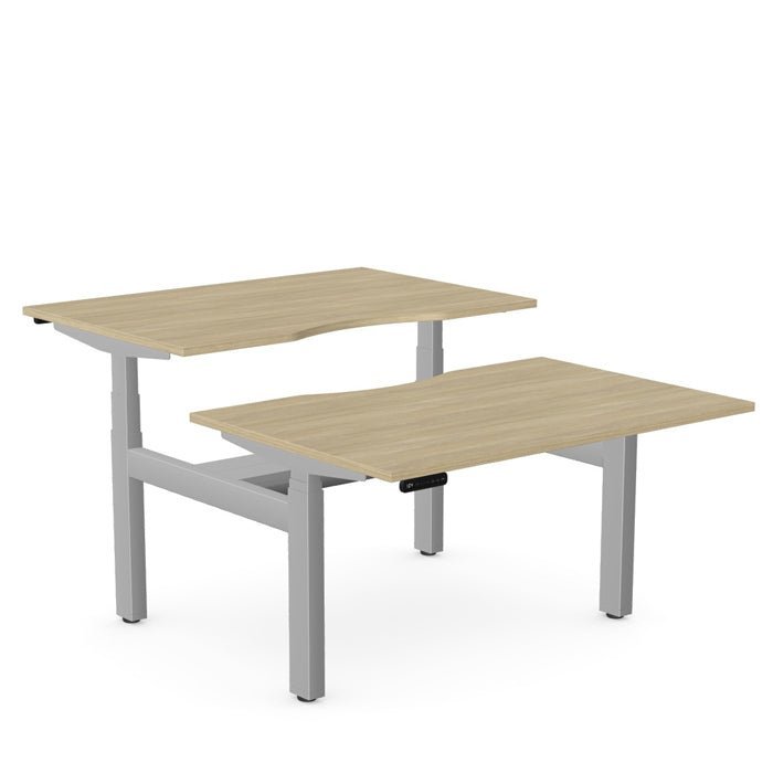 Sit Stand Height Adjustable Frame Back2Back 3 Stage Electric ...