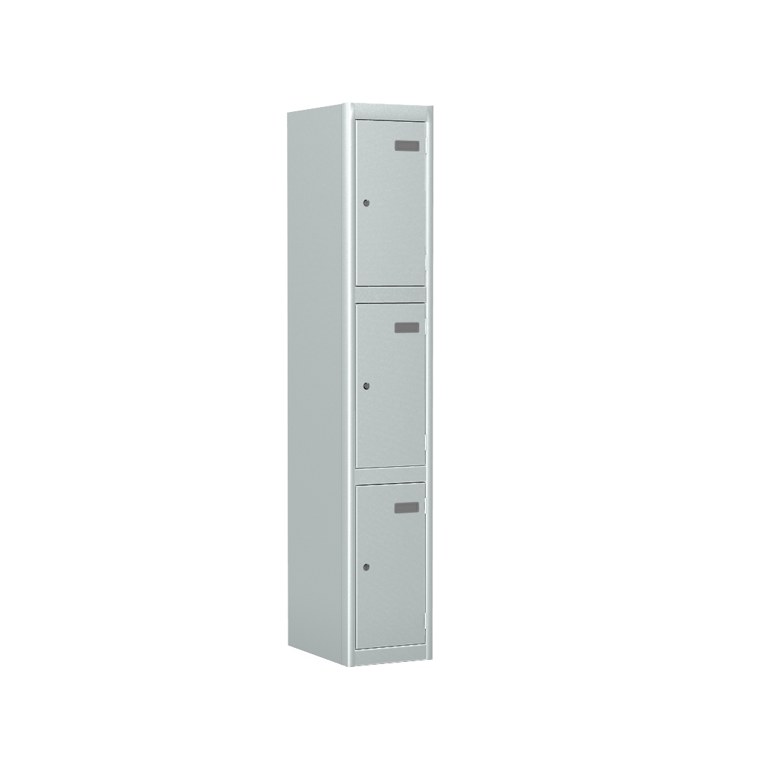 Locker 3 Door | Silverline | Kontrax Locking | LK3D22 – THATSMYOFFICE