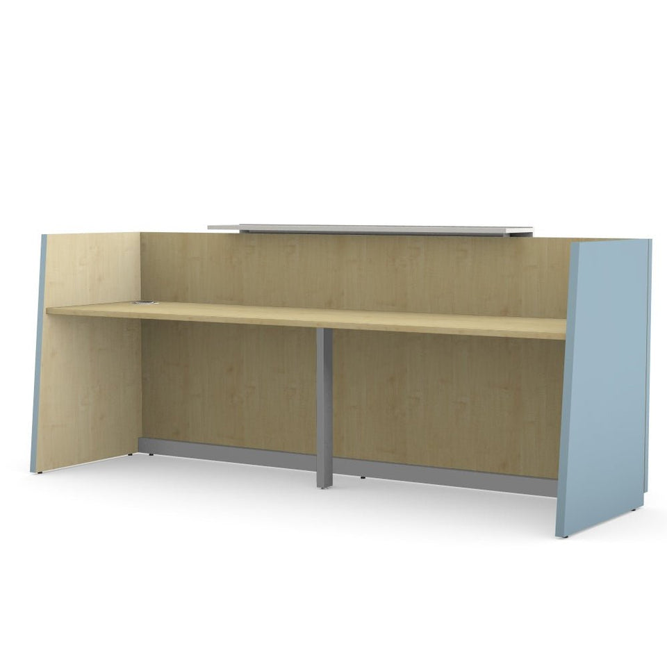 Reception Desk Libra Premium Colour Choice View in 360 – THATSMYOFFICE