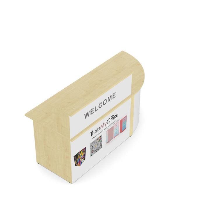 Reception Desk Branded-Personalised with your Logo Custom Front ...