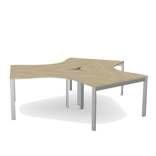 Office Trio Cluster Desk POD 120degree Switch Trio O-Frame – THATSMYOFFICE